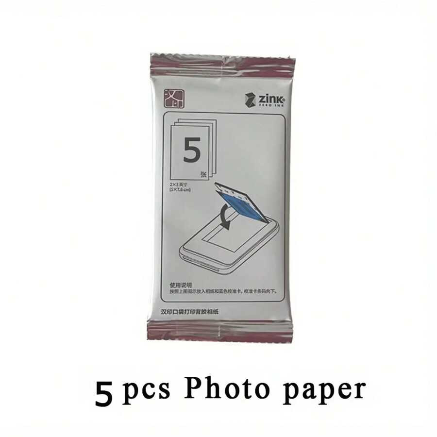 Photo Paper 2x3 Inch Sticky-Backed Photo Paper For HPRT MT53 Pocket ...