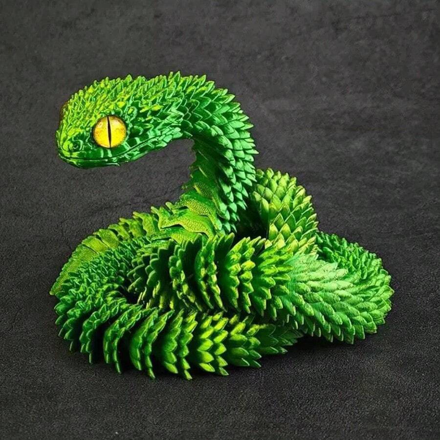 2024 New 3D Printed Snake Model - Long Version,Full Articulation,Animal ...