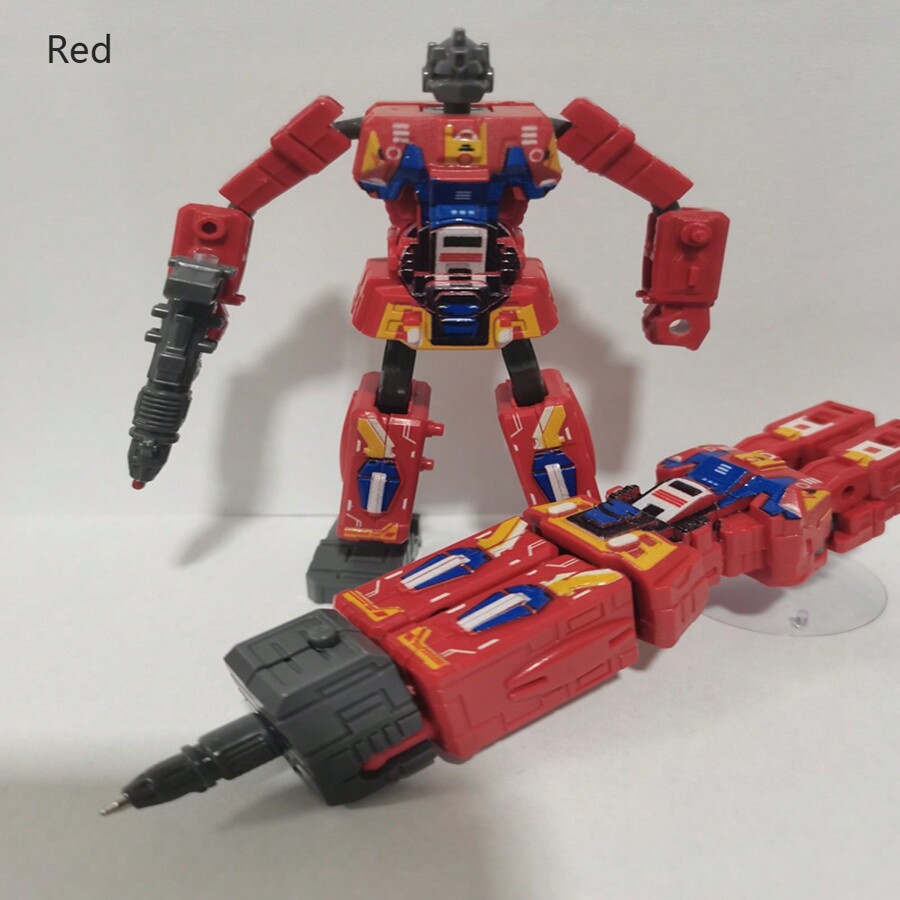 Adjustable Rotatable Joint Transformer Robot Ball Point Pen 2 In 1 Toy ...