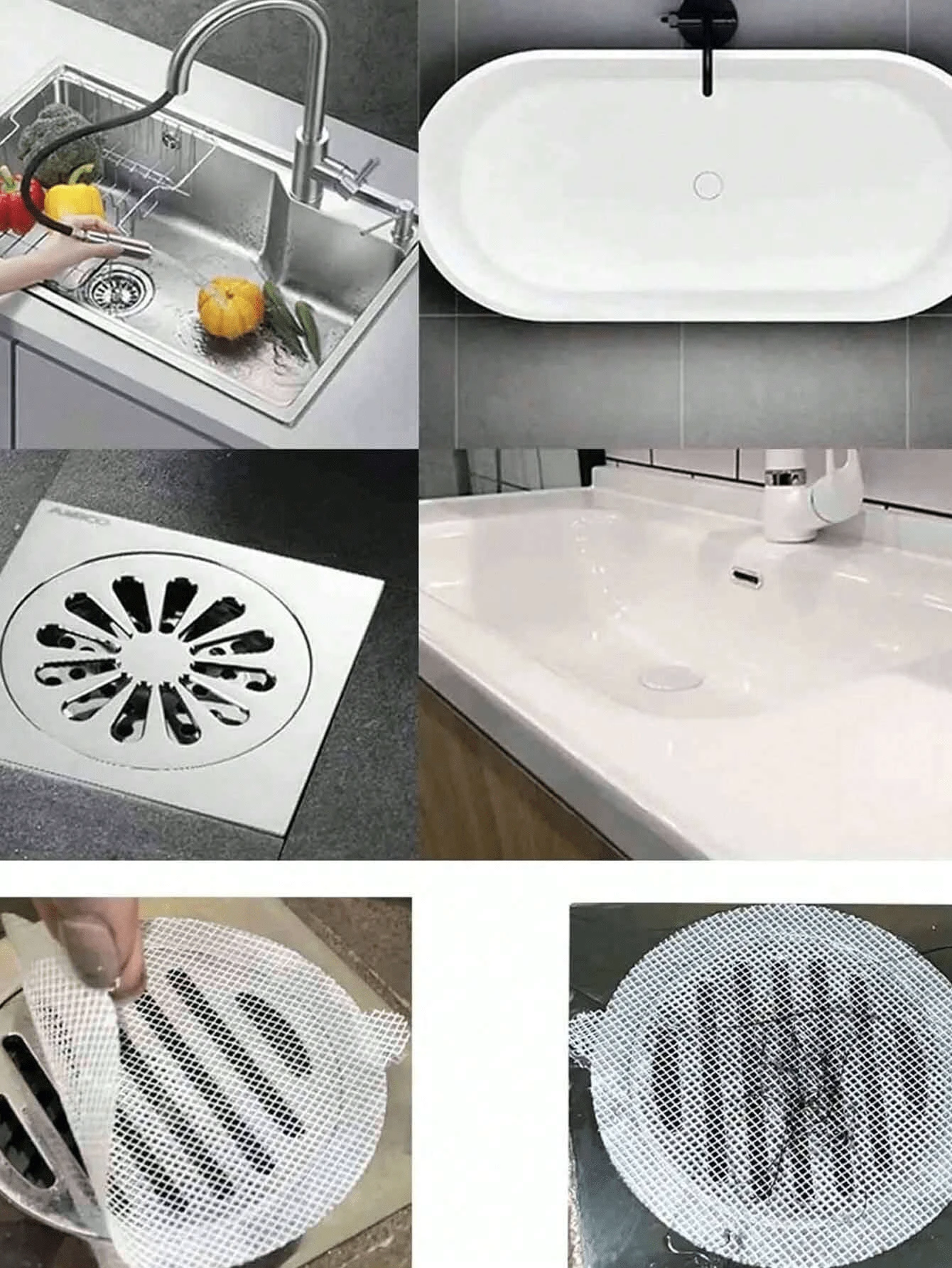 5/10/20pcs Drain Strainer Cover For Hair Stopper, Drain Filter Net ...