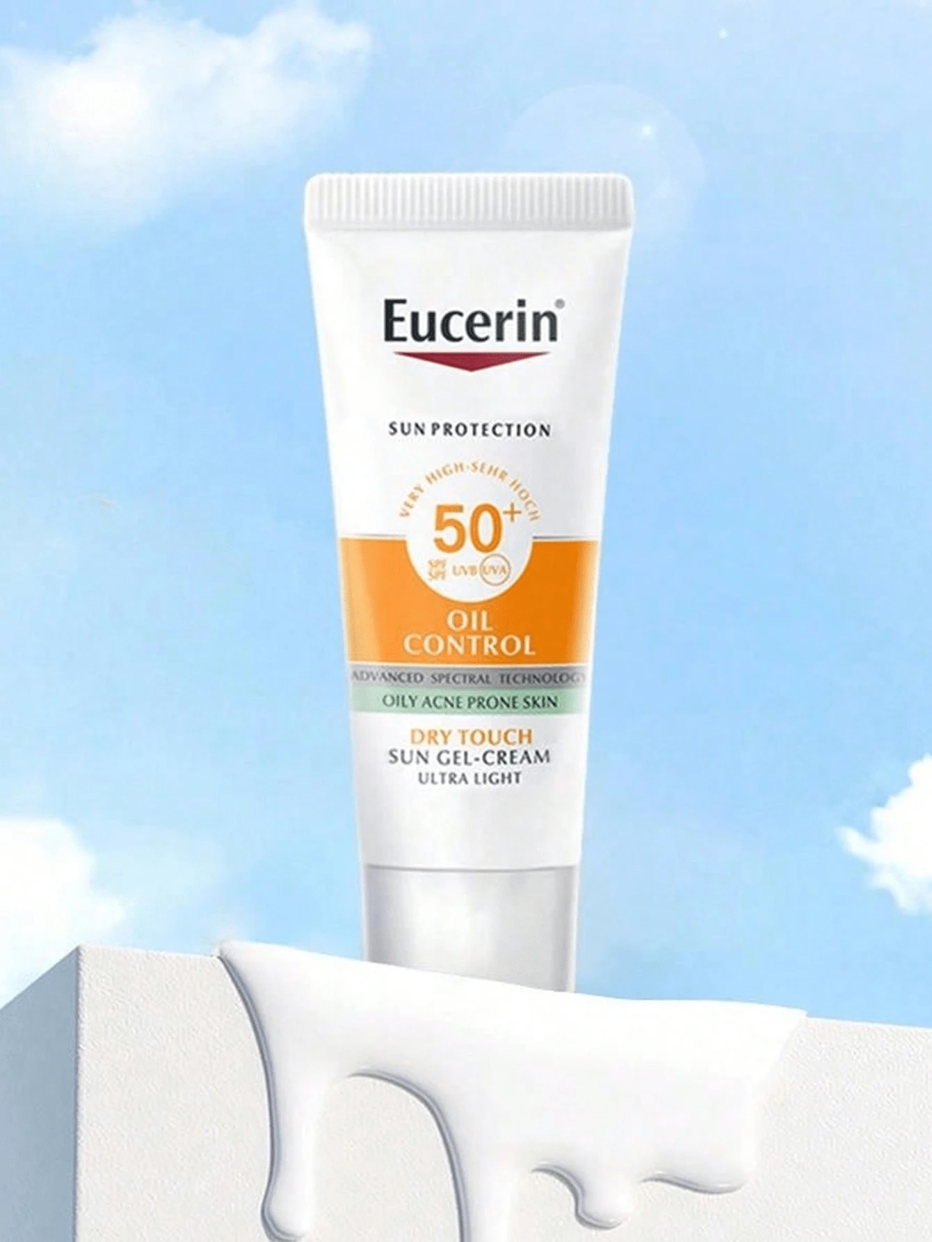 Eucerin 50ml Anti-Shine Face Sunscreen Lotion SPF50+, Mattifying ...