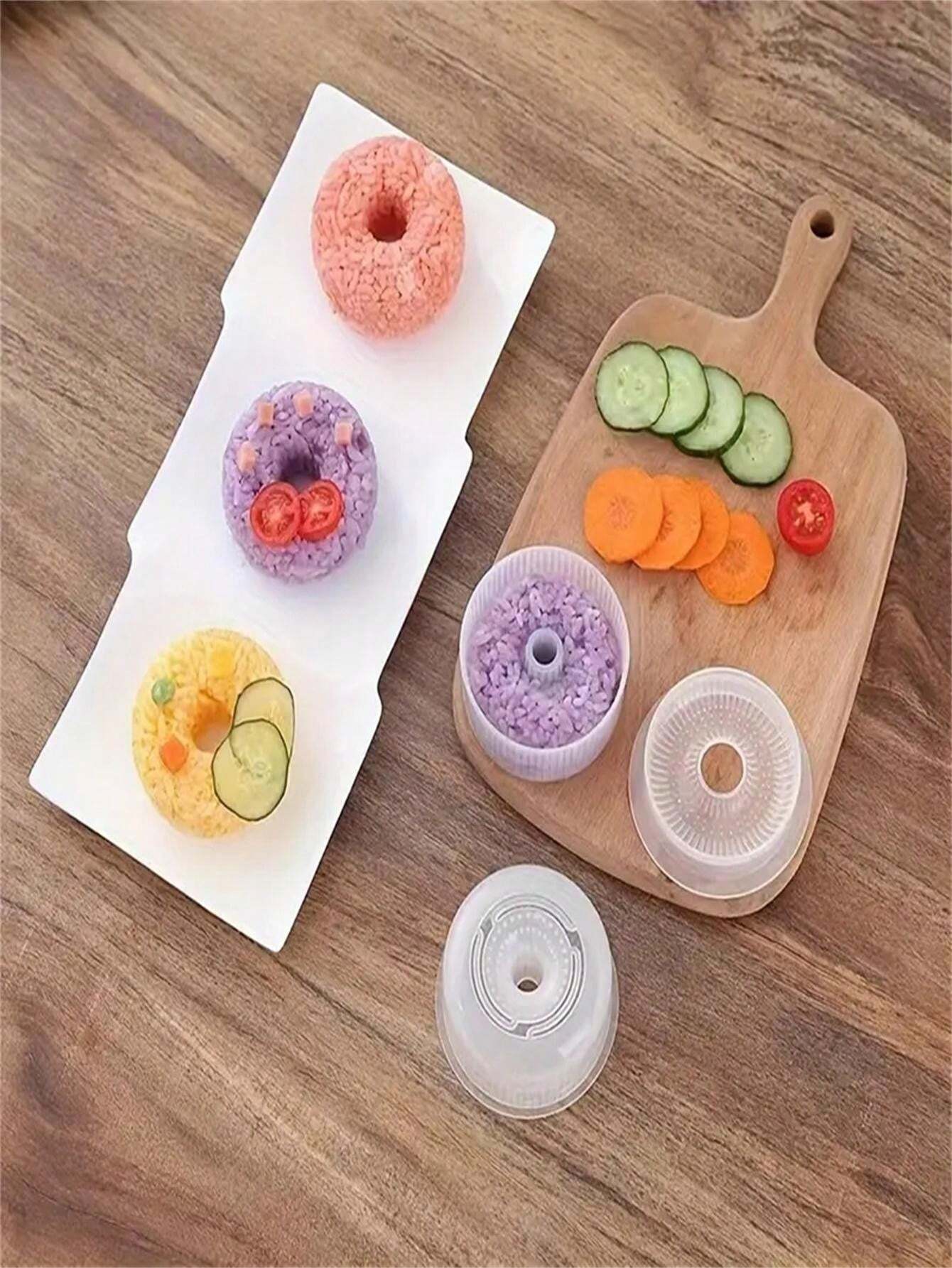 Forma de Arroz em Formato de Rosquinha, Prensa de Sushi de Plástico ...