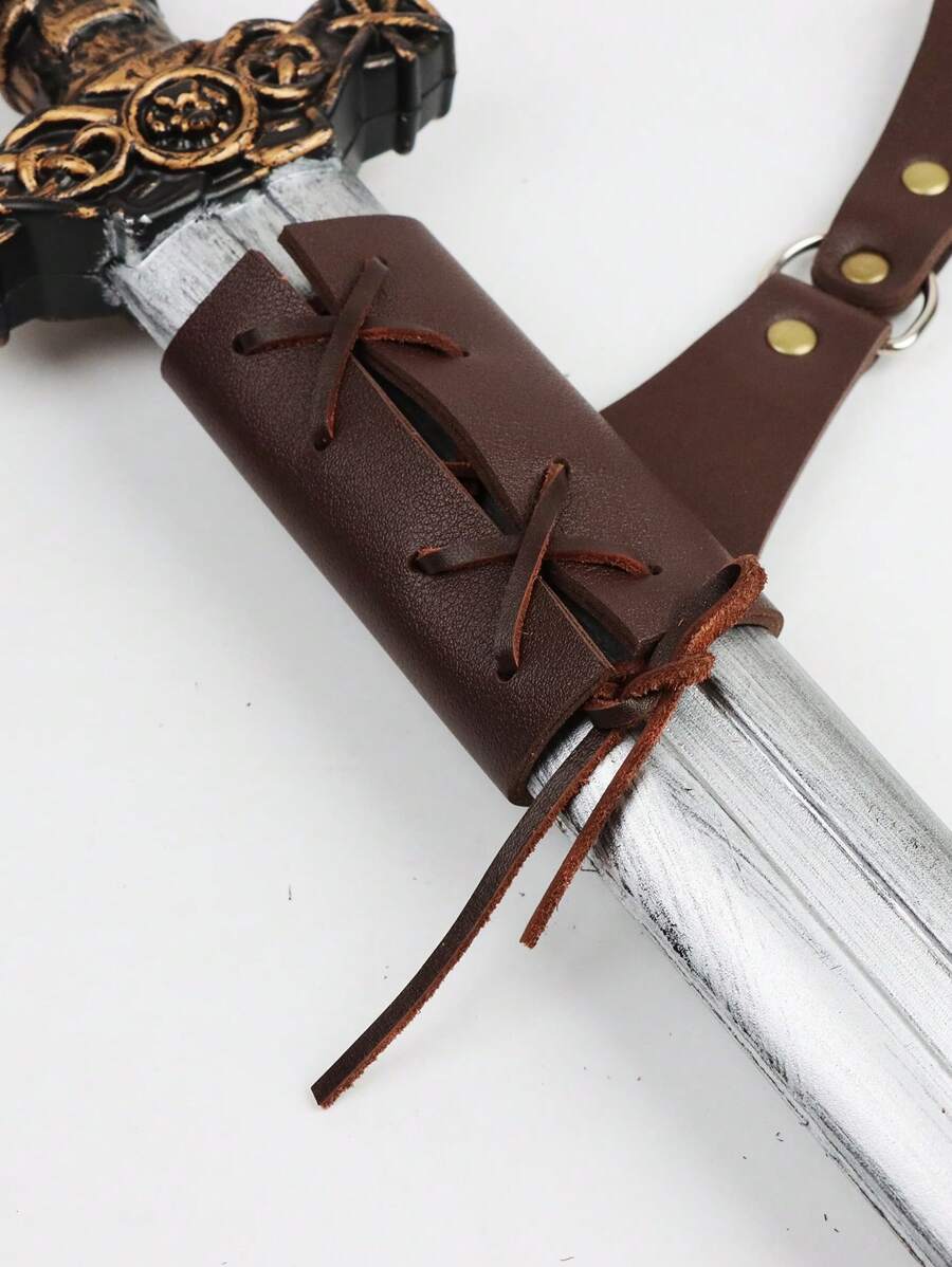 1PC Medieval PU Leather Knight Scabbard Pirate Sword Holster Bag For ...