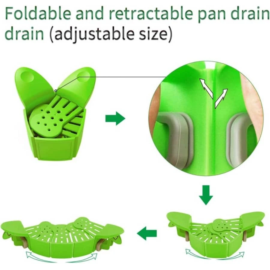 Clamp The Filter Silicone On All POTS And Pans, And The Pasta Filter ...