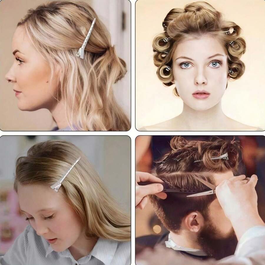 Clips para el cabello de pico de pato sin costuras, clips superiores ...