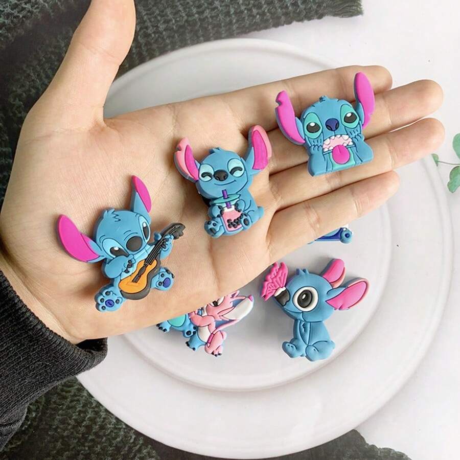 Disney 8-Pieces Stitch Patches Set - Vibrant PVC Designs For,Party ...