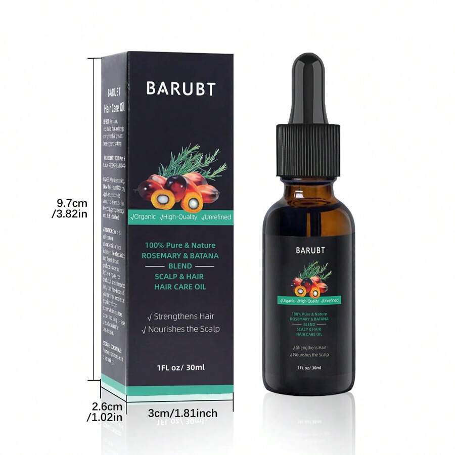 BARUBT 100% Pure Organic Batana & Rosemary Hair Serum, No-Rinse ...