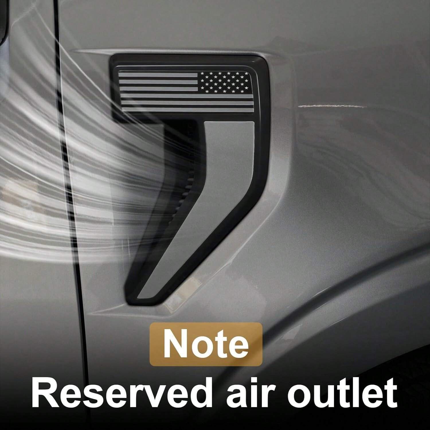 FOR F150 2021-2024 Fender Vent Side Vent Cover Black Badge F150 2022 ...