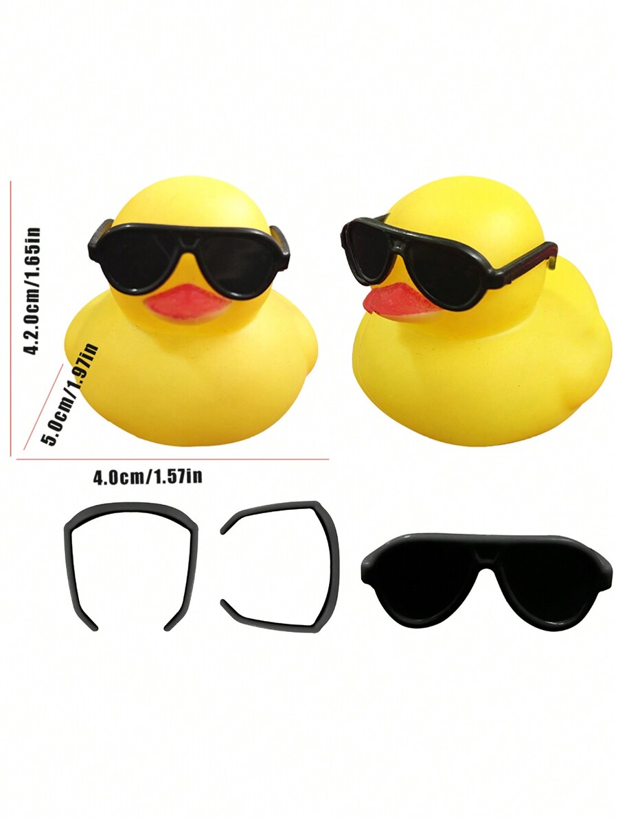 Rubber Duck Toy Figurine, Cute & Stylish Duck Car Decor, Suitable As ...