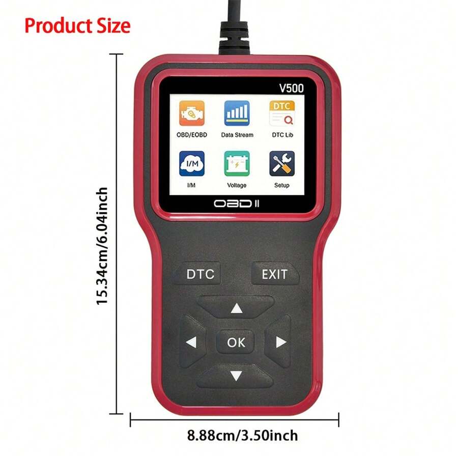 Escáner OBD2 para automóviles, Herramienta de diagnóstico Lector de código de falla, Probador de ...