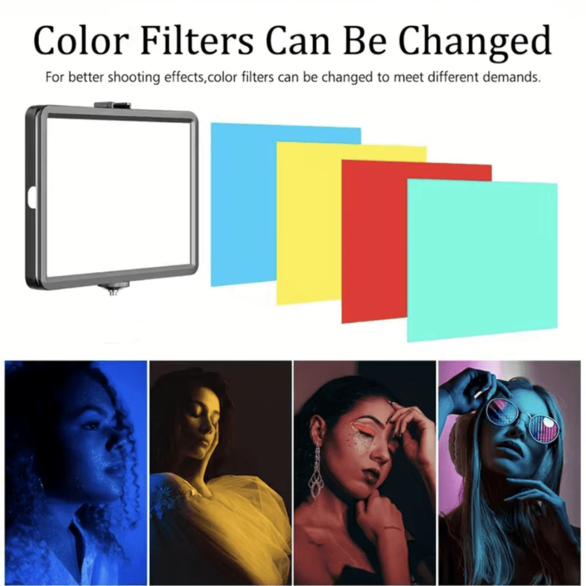 Éclairage vidéo LED Éclairage de photographie Éclairage de panneau ...