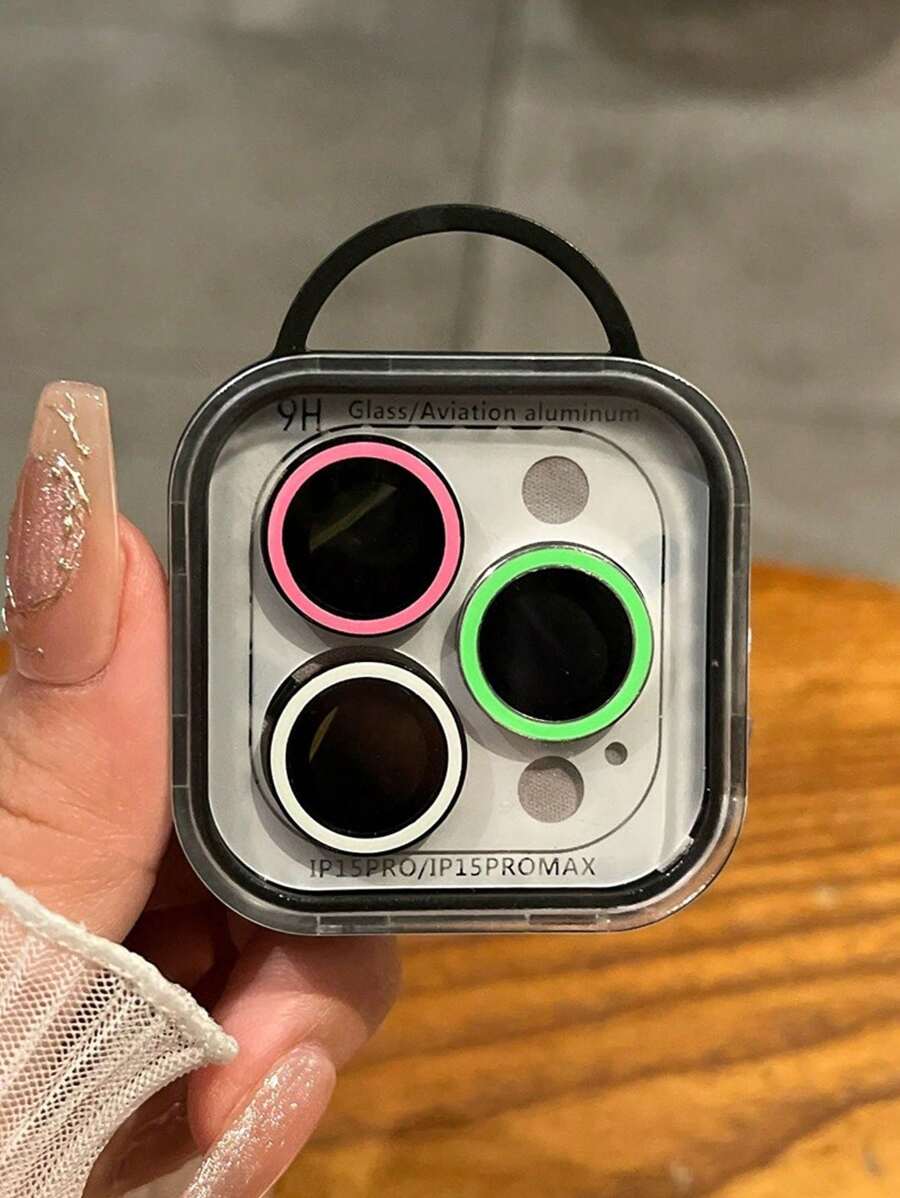 Mixed Color Night Light Camera Lens Sticker Compatible With Apple 15 ...