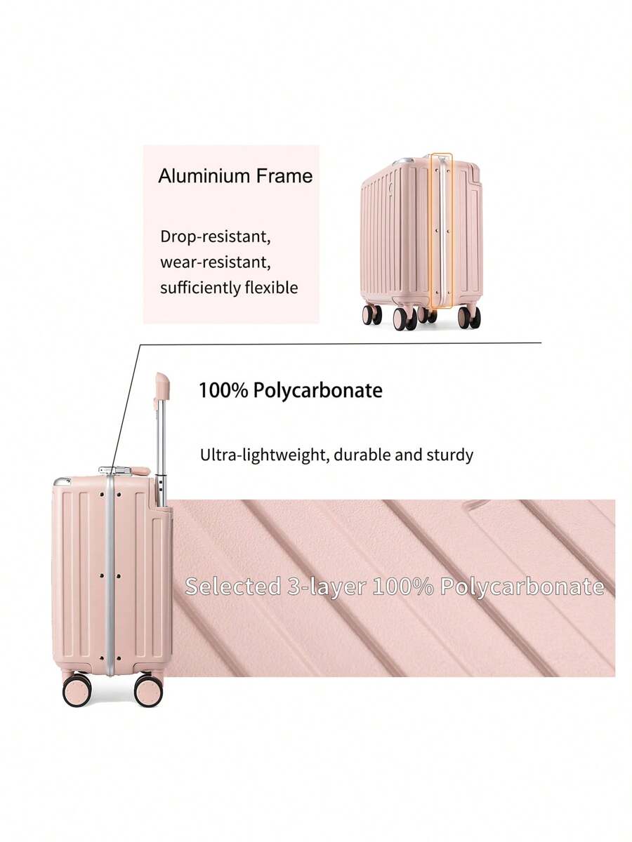 Sea Choice Carry On Cabin 18" Luggage Aluminum Wide Trolley ...