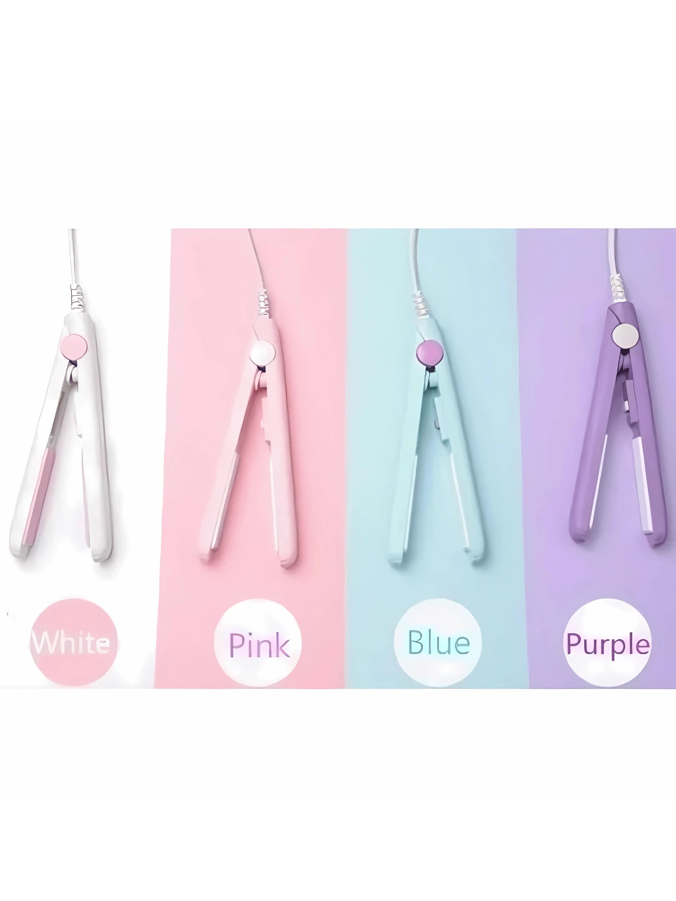 Mini Straightener Flat Iron For Fine And Curly Hair 160° Degrees ...