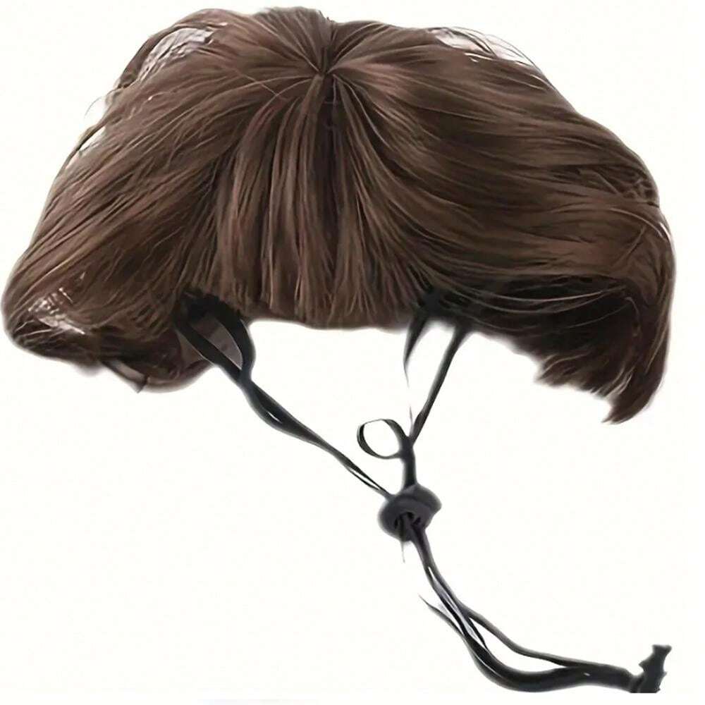 Pet Cat Wig With Bob Haircut And Bangs. The Same Style Headgear As Jin ...
