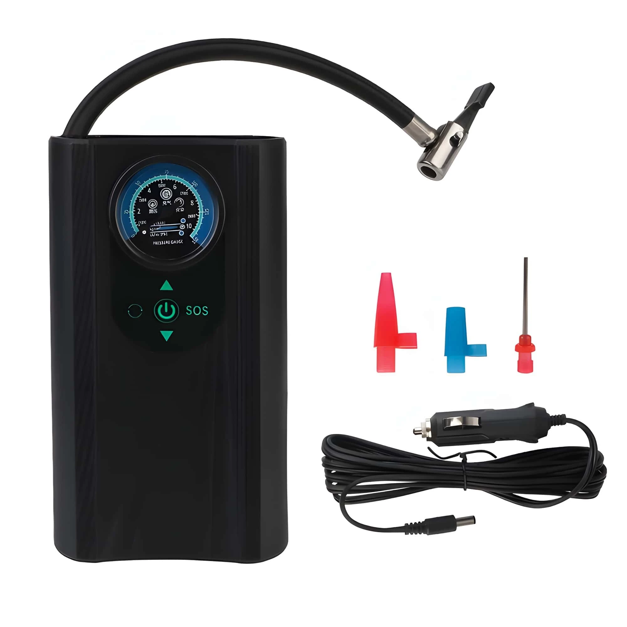 Portable Air Compressor Rechargeable Digital USB Tire Inflator Car ...