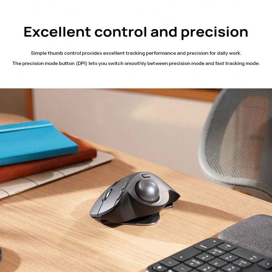 Logitech 1 יחידה Logitech MX ERGO Master Series עכבר כדורי עקיבה אלחוטי ...