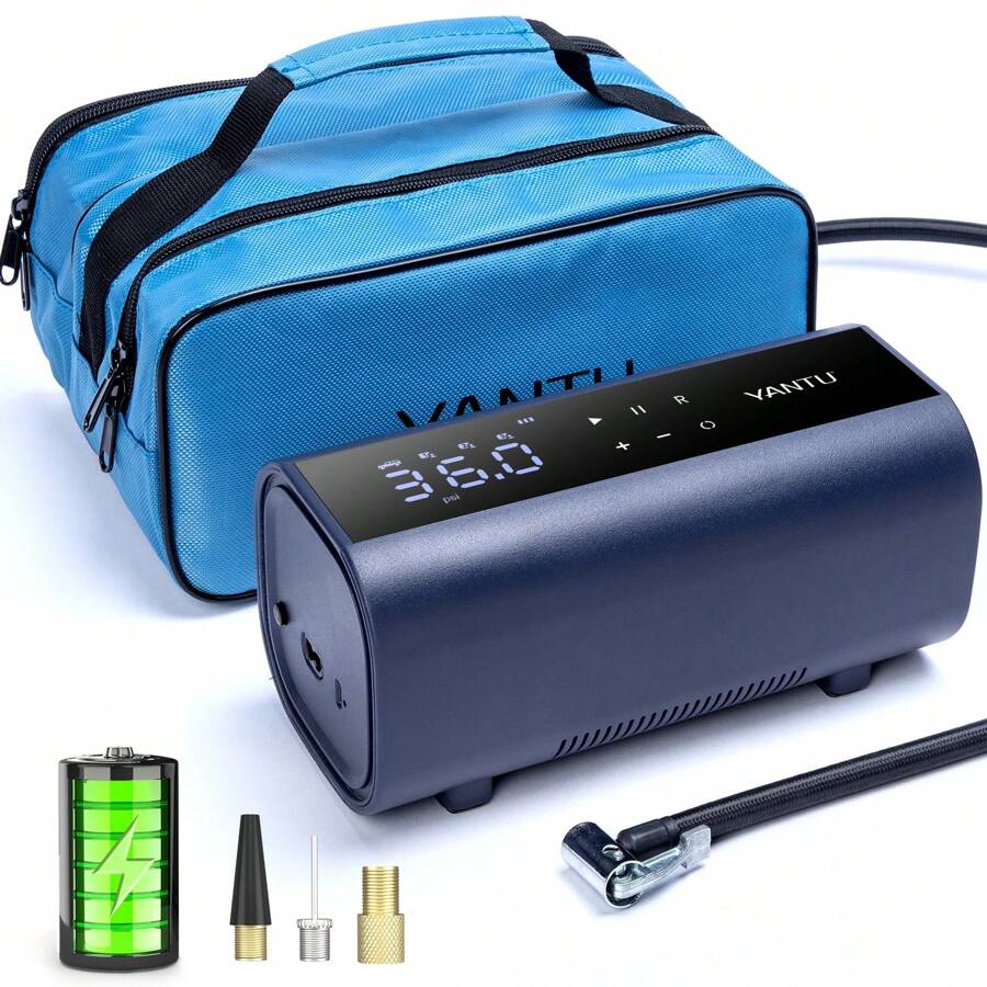 Wireless Rechargeable Portable Car Pump 12V Double Cylinder Air ...