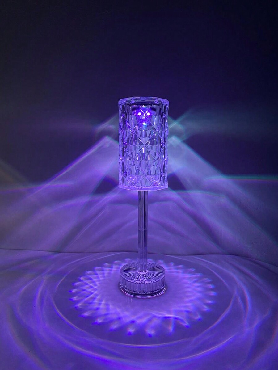 Dinghan Cordless LED Crystal Lamp Rose Light Table Lamps Rechargeable ...