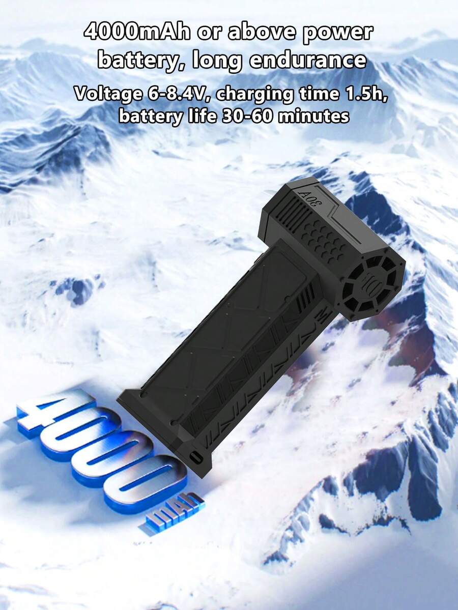 Turbo Handheld Fan High Power Rechargeable Car Carrying Outdoor Violent ...