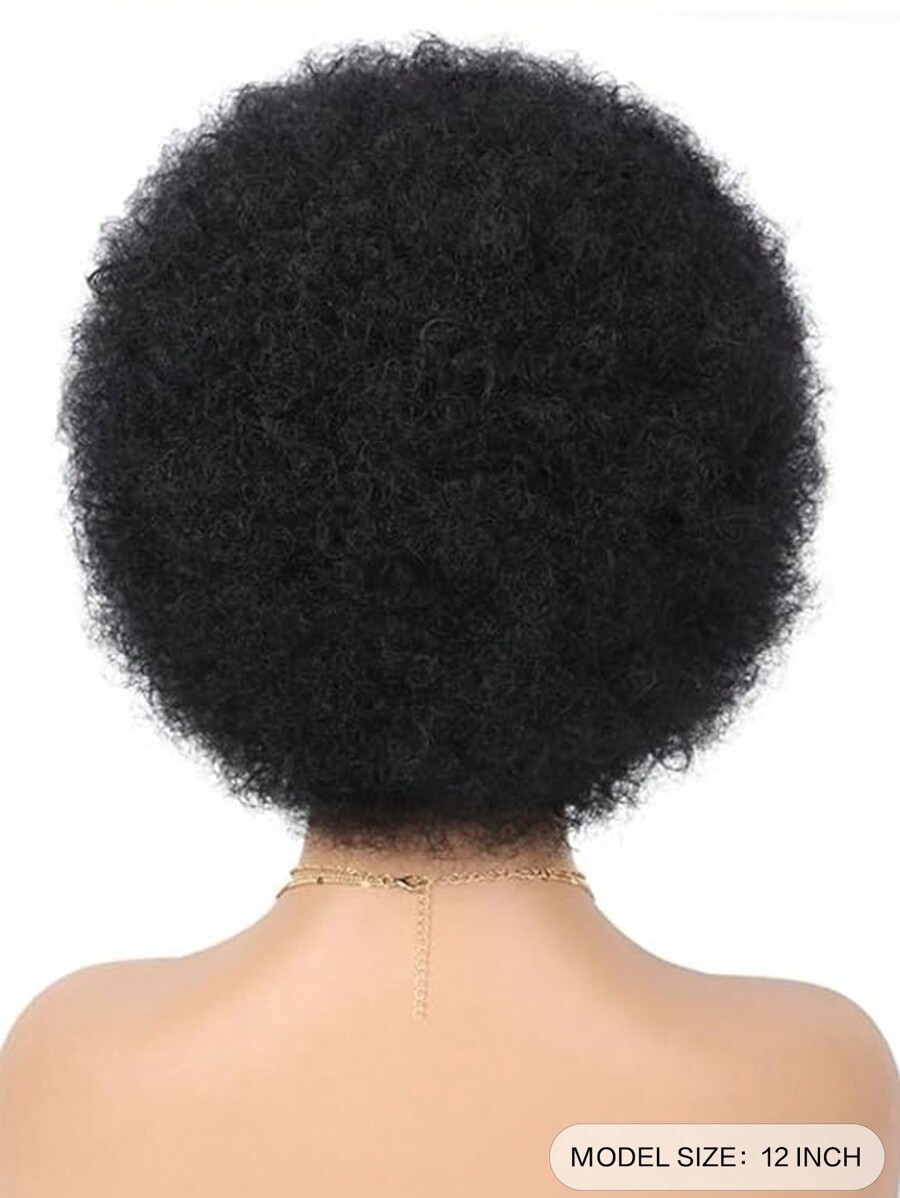70s Afro Wig, Afro Fluffy Wig, Elastic Soft Natural Everyday Party ...