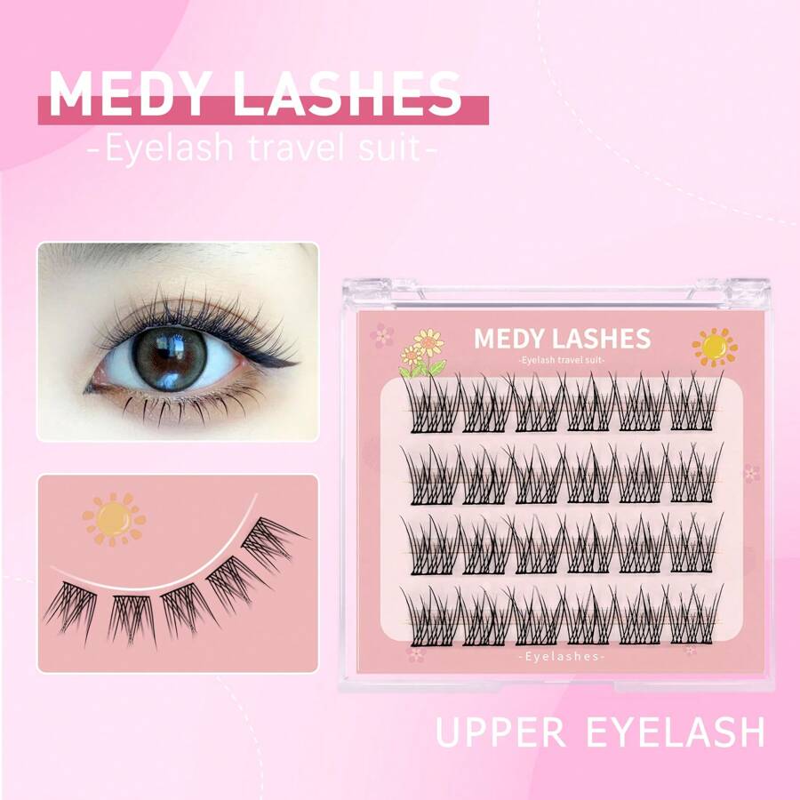 Travel Size Eyelashes NEW AM Shape Spikes Fish Tail Cluster Eyelash Mix ...