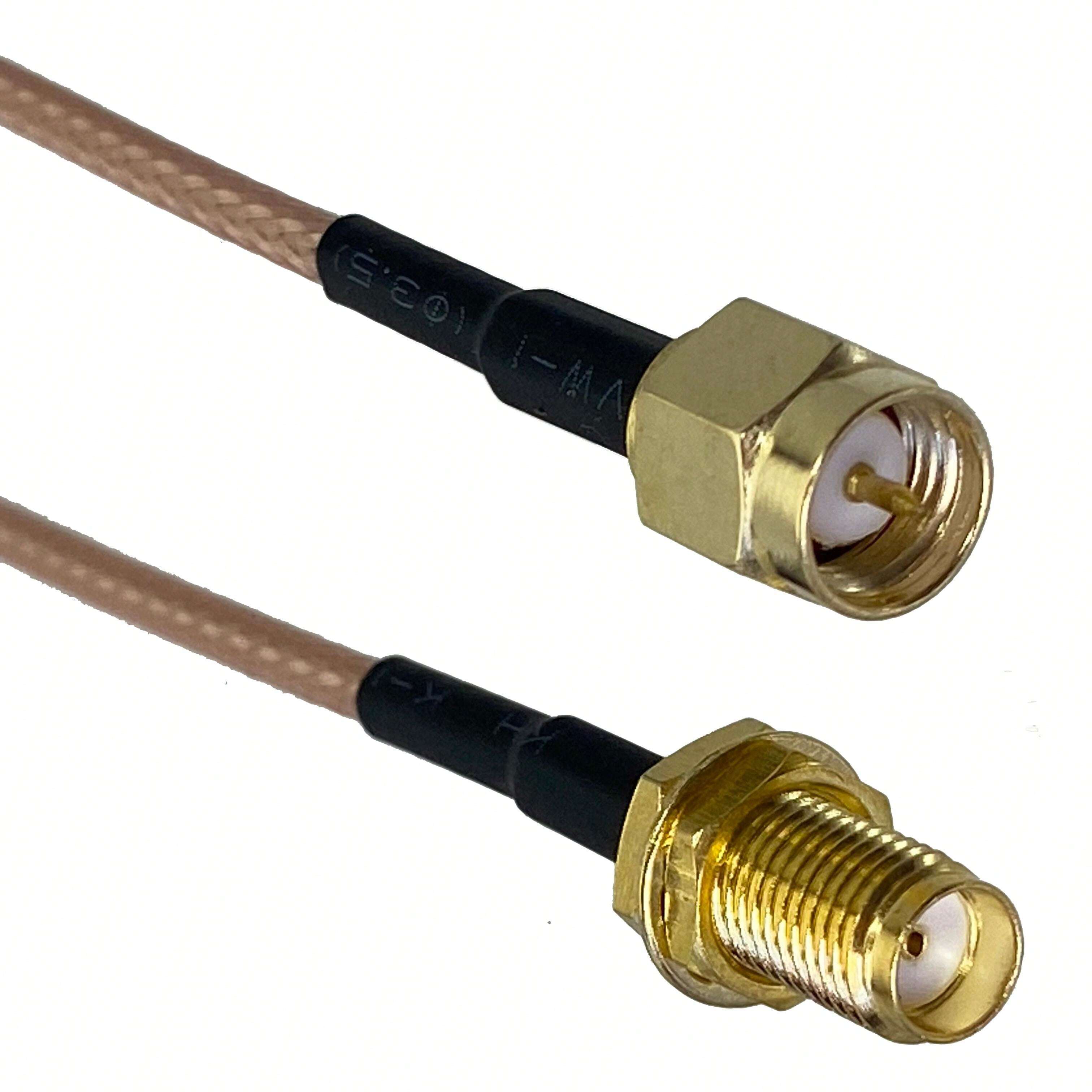 RG316 SMA Coax Cable, SMA Male To SMA Female Coaxial Cable Pigtail ...