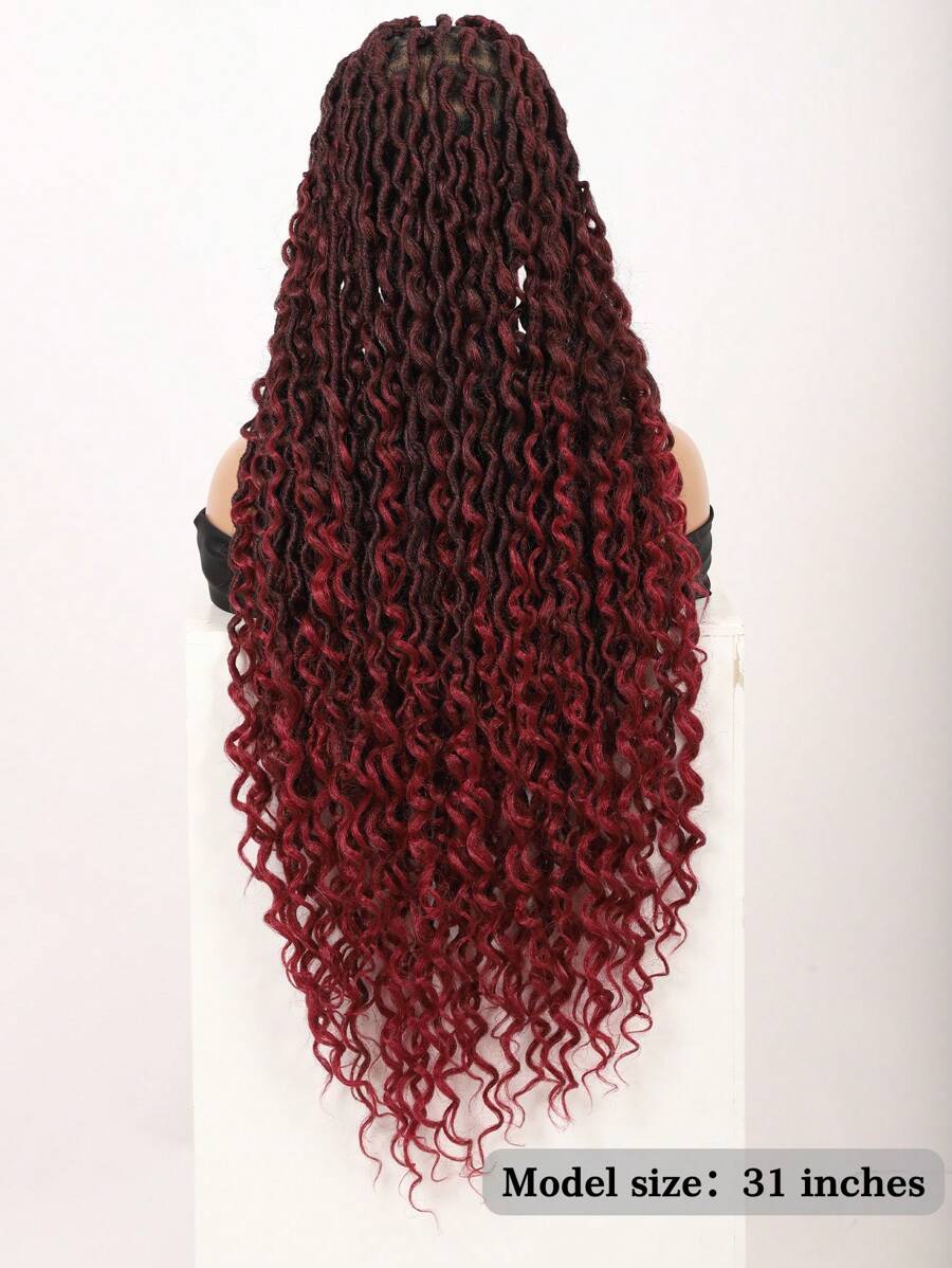 Square Knotless Locs Briaded Wigs For Women 31 Inches Full Lace Briaded ...