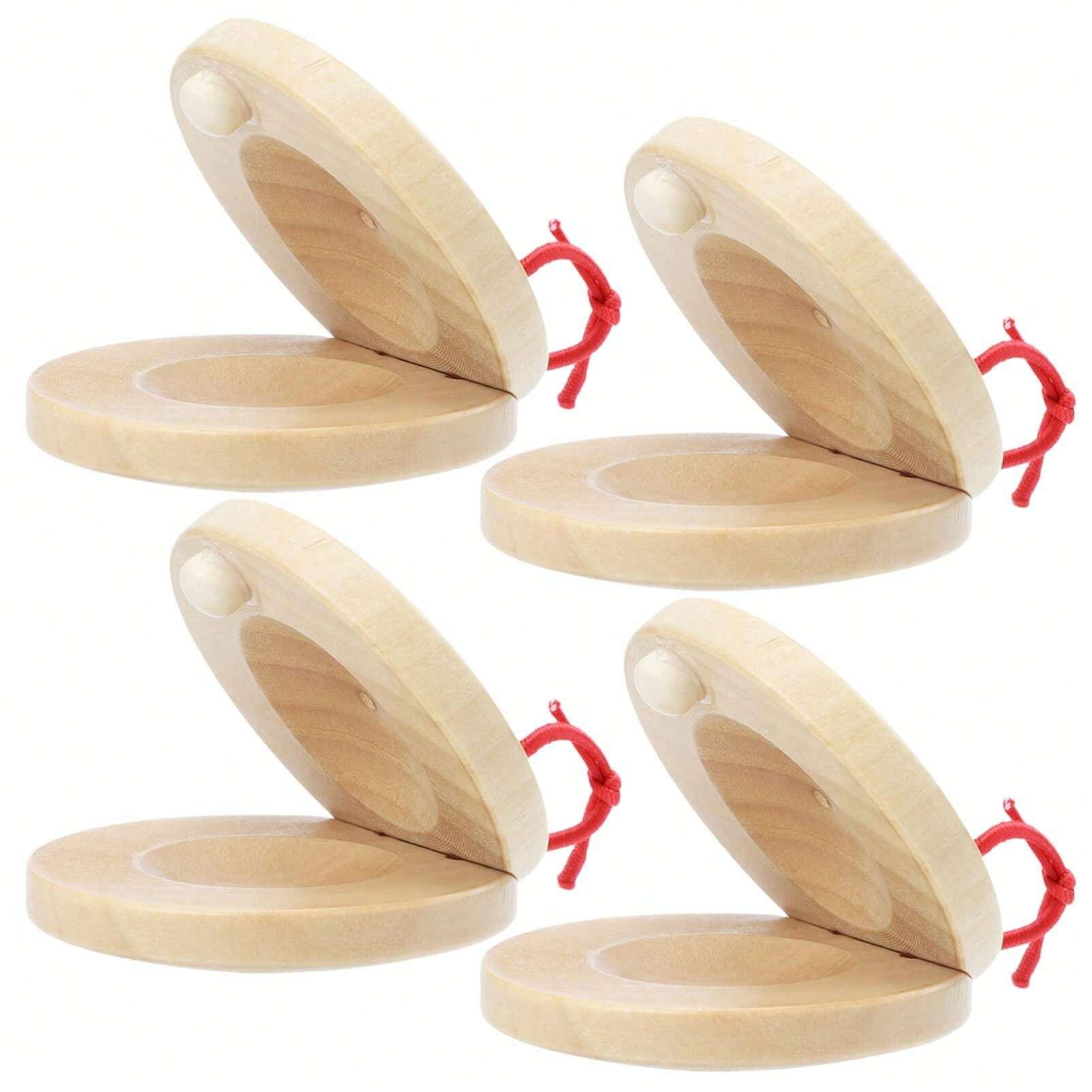 Castanets Wood Percussion Orff Music Instrument Children Adults Fingers ...