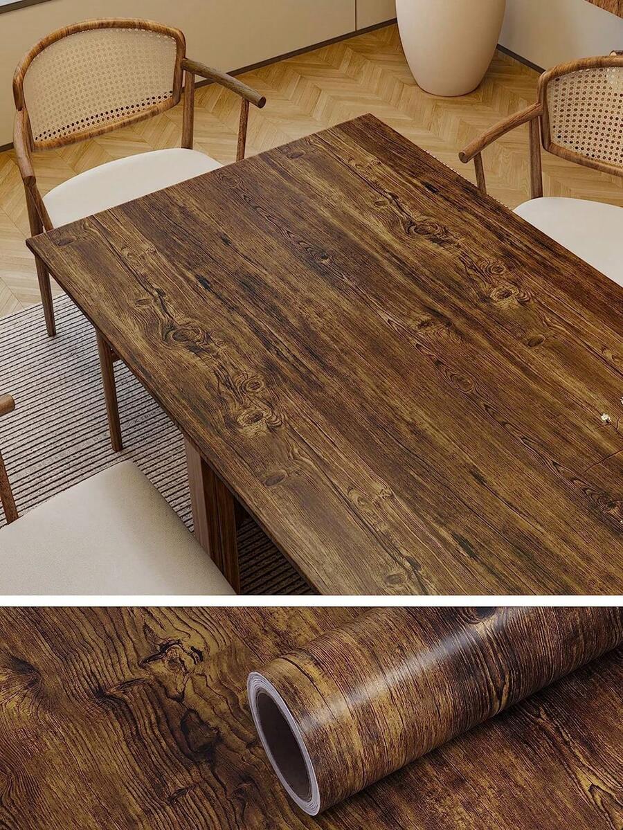 1 Roll Contact Paper Wood Wallpaper Distressed Wood Grain Contact Paper ...