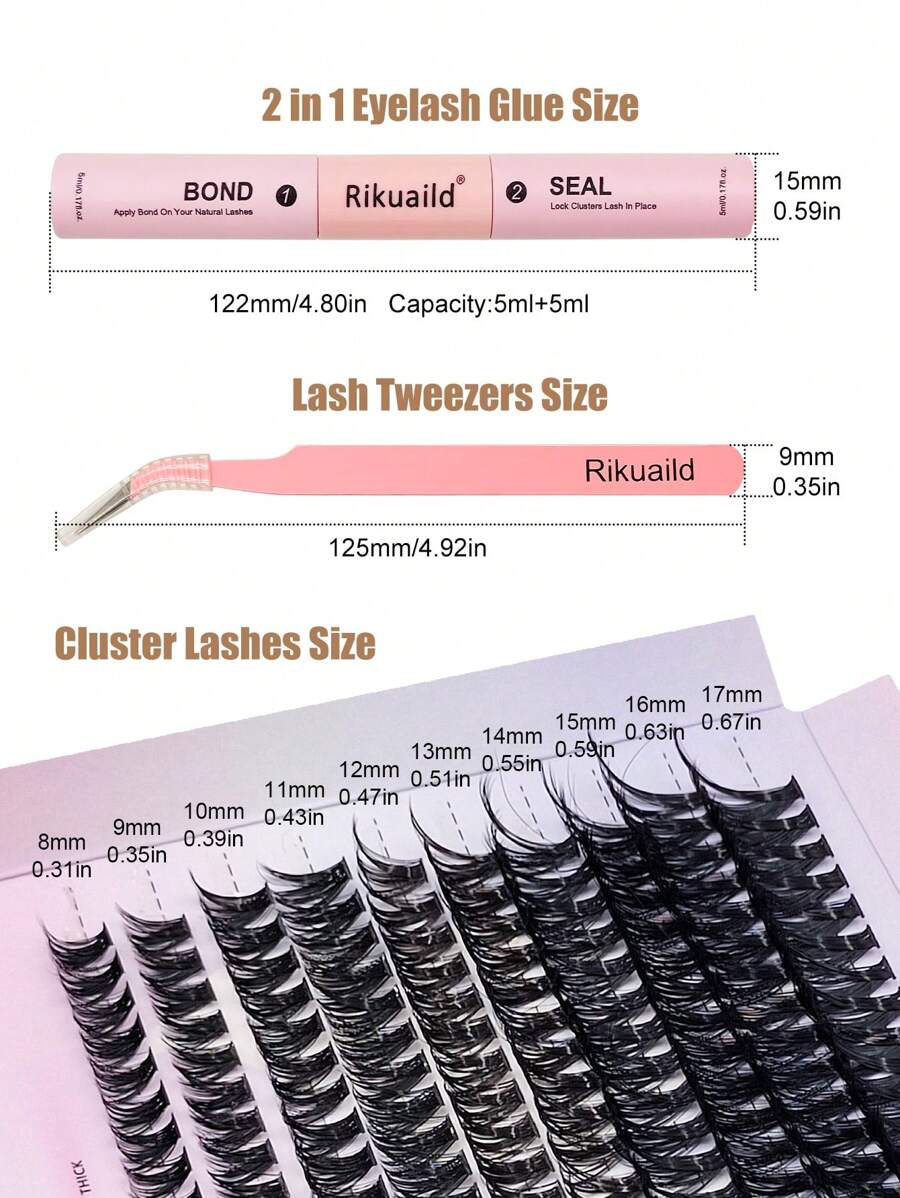 200Pcs Lash Clusters Kit D Curl 60D Dramatic Thick Lash Clusters Kit ... 200Pcs Lash Clusters Kit D Curl 60D Dramatic Thick Lash Clusters Kit ...