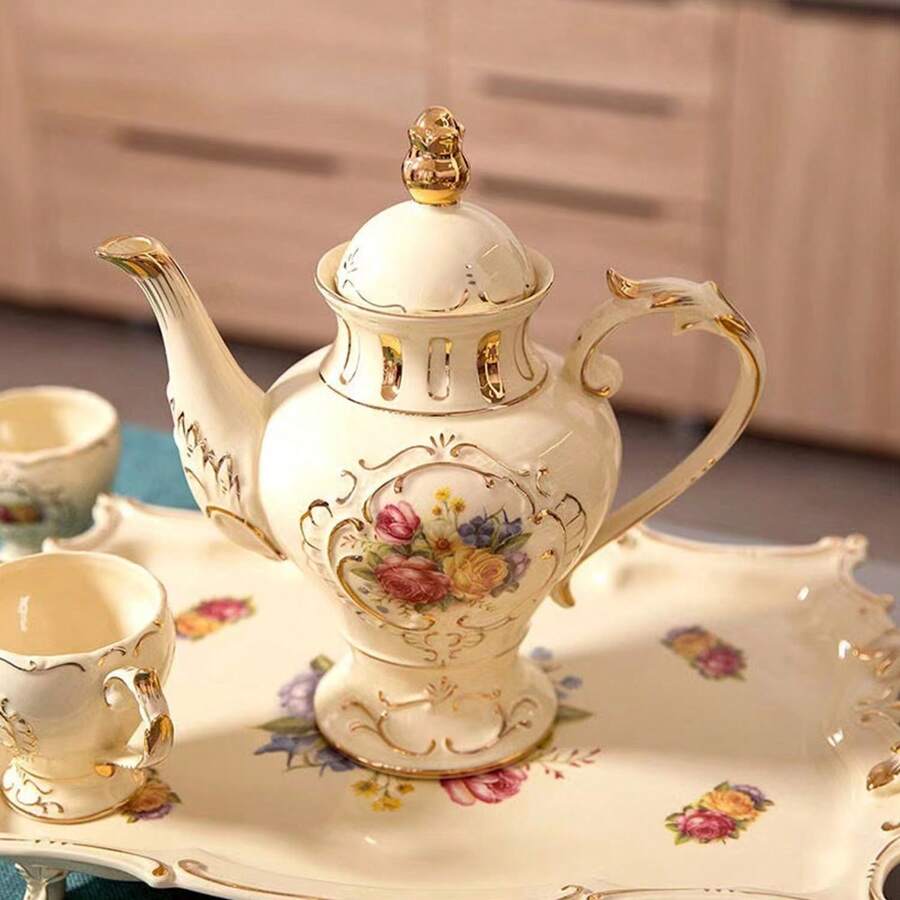 Bone China Coffee/Tea Gift Set With Real Gold Trim, Vintage Luxury ...