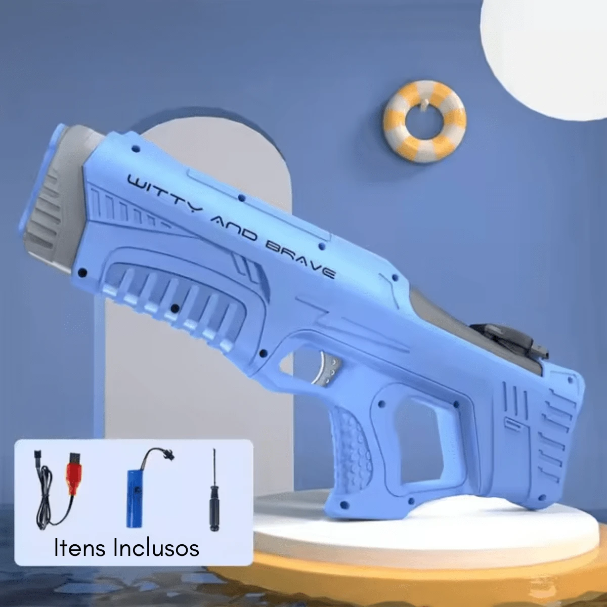 Electric Automatic Water Toy Gun Pistol Long Range 8 Meters Fun Pool ...
