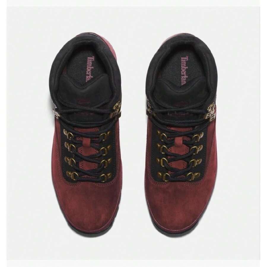 Timberland Euro Hiker TB0A5ZQ5C60 Mens Burgundy Leather Lace-Up Hiking ...