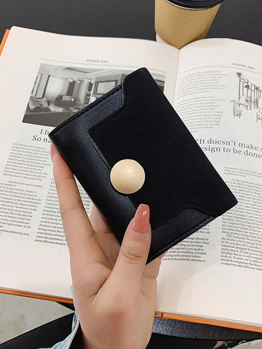 Women Vintage Satin Patchwork Trifold Wallet | SHEIN USA