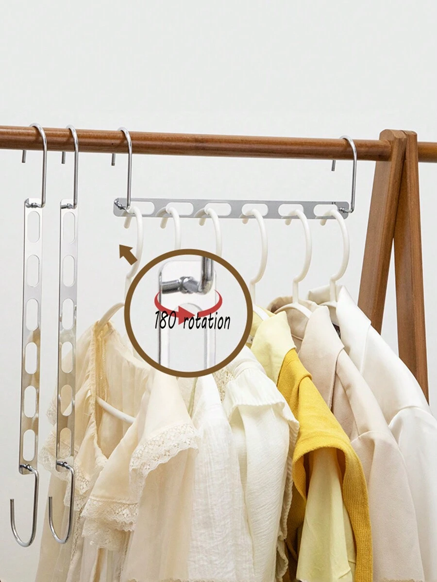 1pc Magic Collapsible Clothes Drying Rack, Space Saving Stainless Steel ...