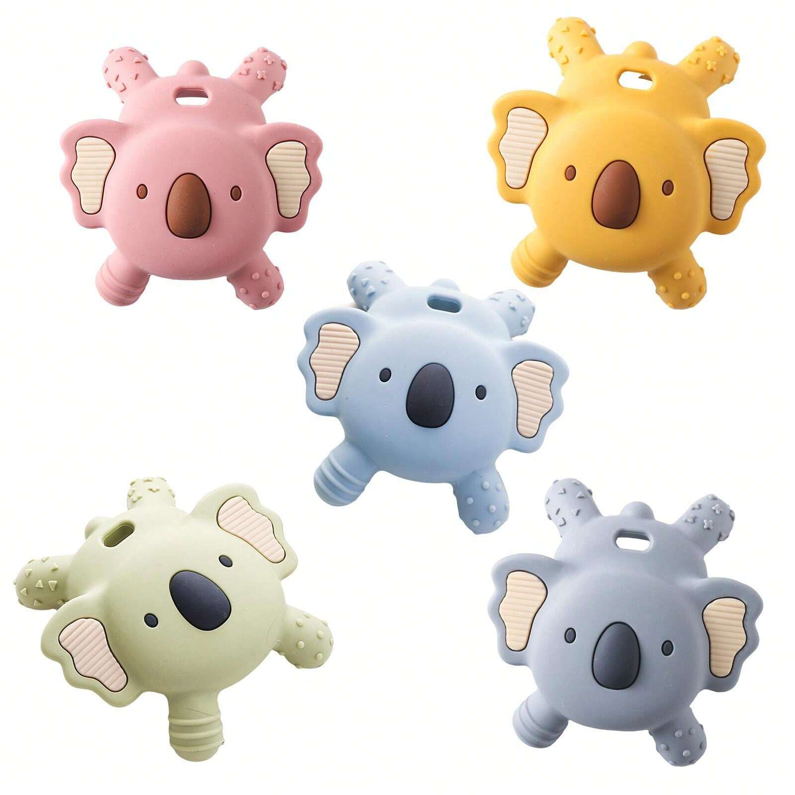 Silicone Multicolor Koala Teether, Baby Teething Toys, Silicone ...