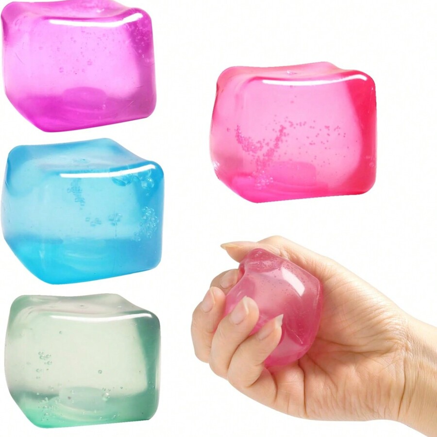 1/2/4/6PCS Stress Cube Balls - Slow Rising Dough Stress Balls Soft ...