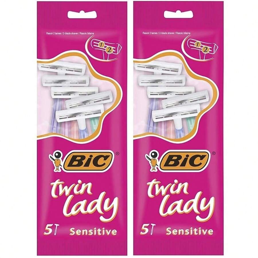 Beverly Hills Silver 2-Pack: BIC Twin Lady Twin Blade Razor | SHEIN USA