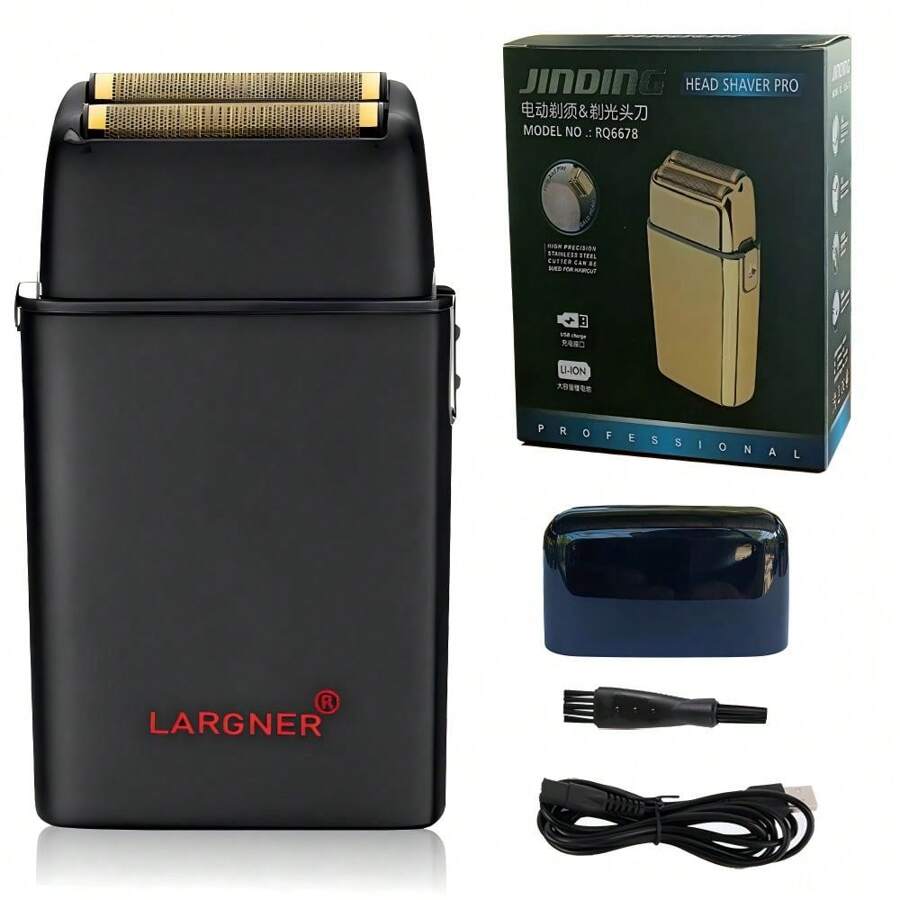 LARGNER Titanium Foil Shavers For Men: Metal Collection, Dual-Foil ...