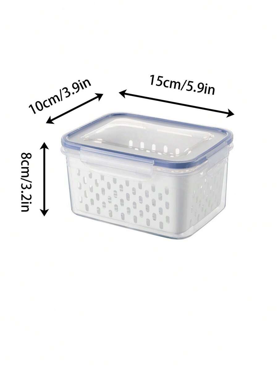Square Kitchen Fridge Food Storage Container With Lid, Airtight Seal ...