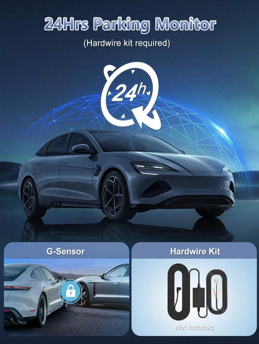 4K Dash Cam Front, WiFi Dash Cam, 4K Dash Camera For Cars, WiFi Car ...