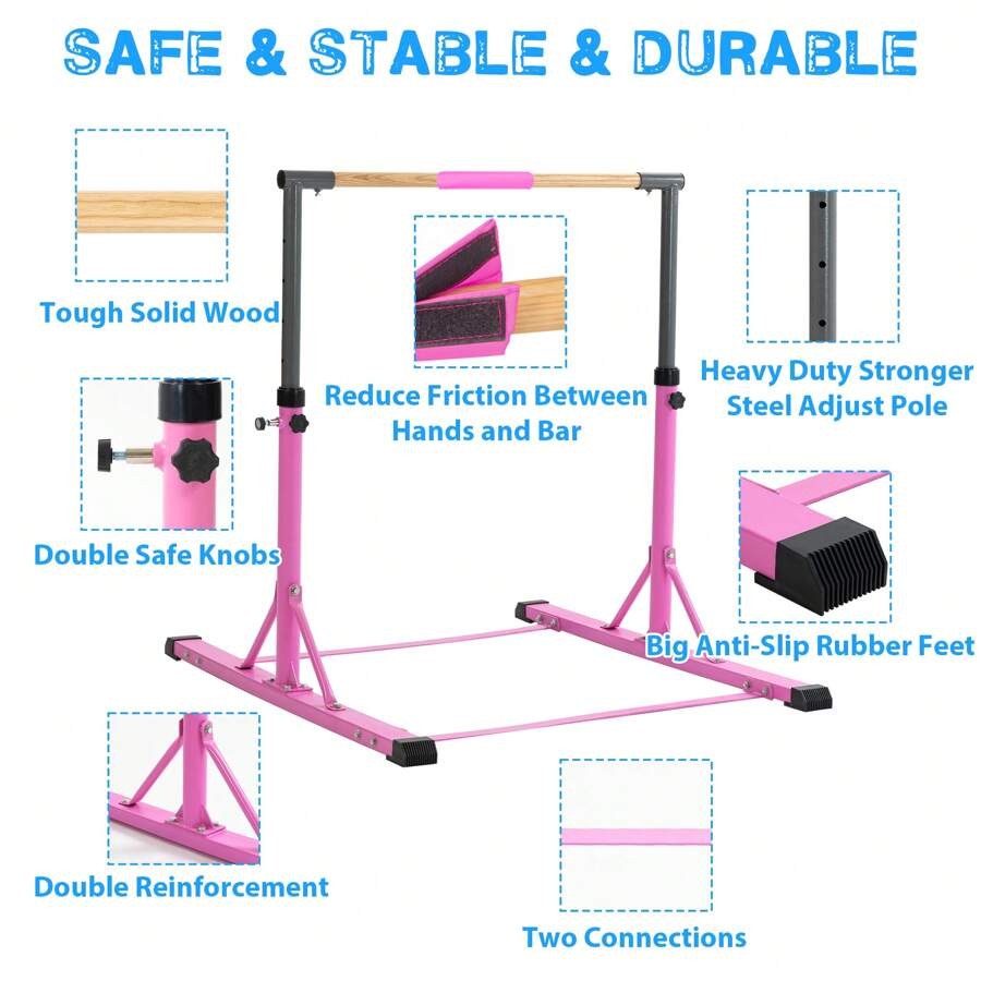 Gymnastic Bar Set Gymnastics Horizontal Bar Gymnastics Kip Bar For Kids ...