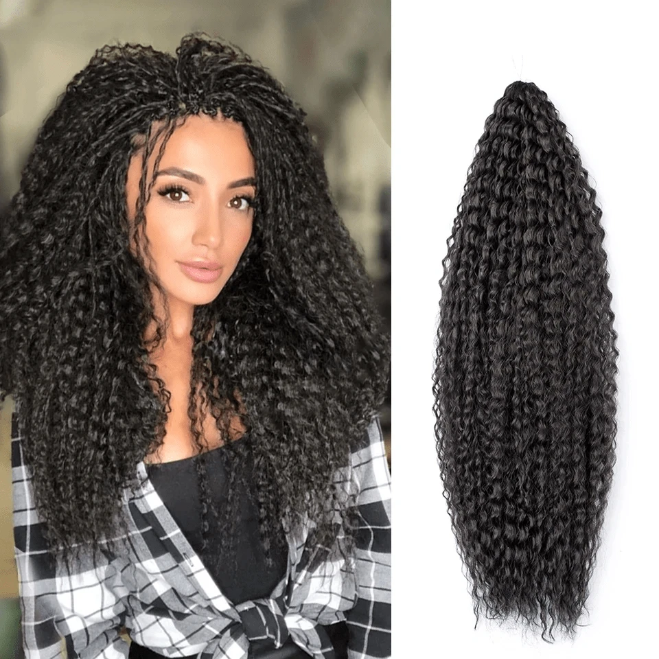 Deep Wave For Mini Senegalese Twist Synthetic Hair Pre Looped Brazilian ...