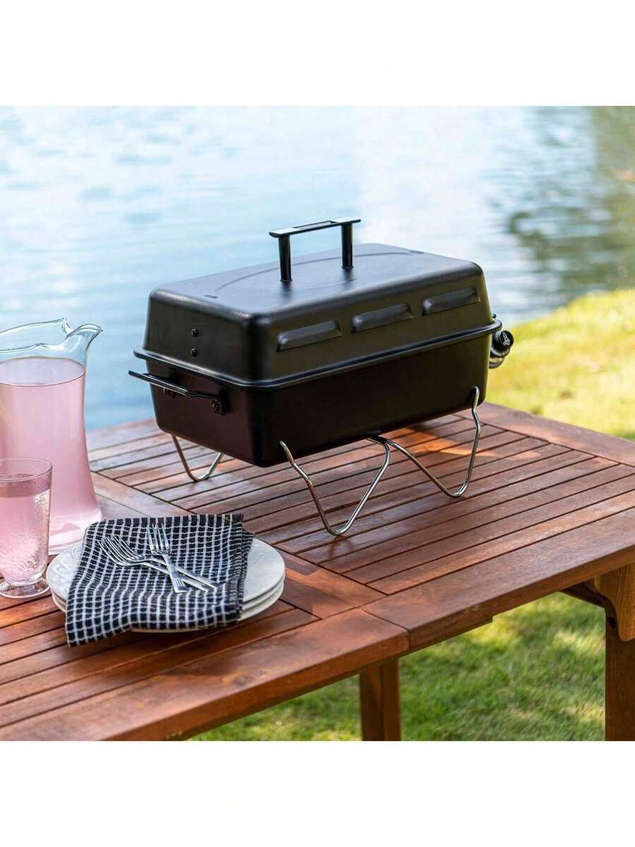 Portable Convective 1-Burner Stainless Steel Propane Gas Grill ...