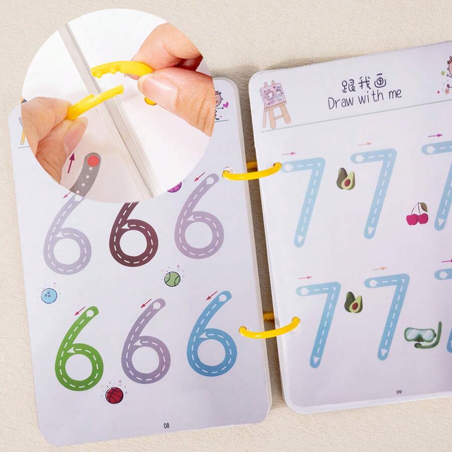 32 Pages Reusable Tracing Book: For Children 3+ To Improve Writing ...