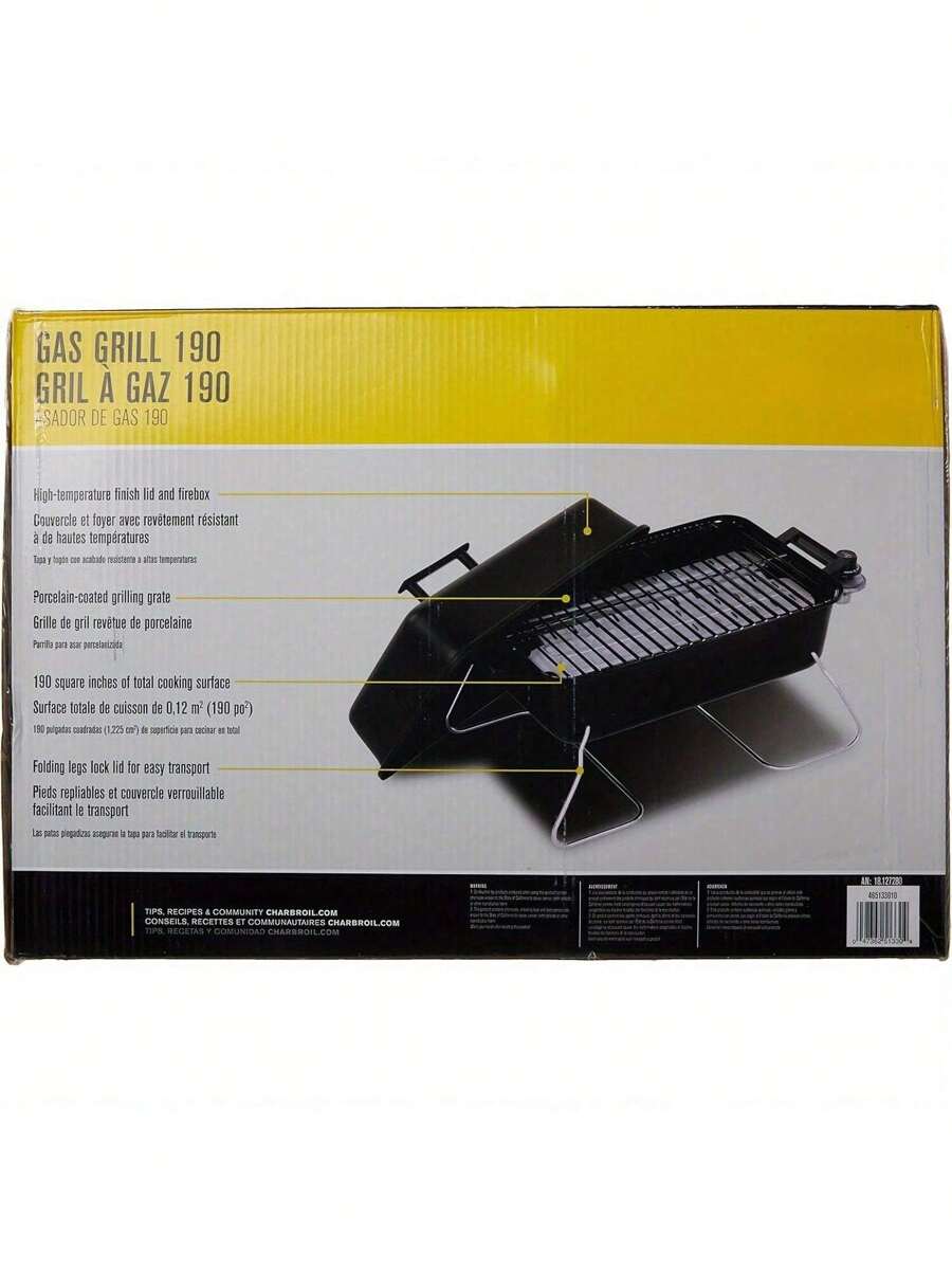 Portable Convective 1-Burner Stainless Steel Propane Gas Grill ...