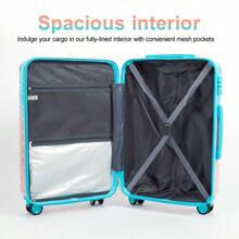 4-Piece UUH Luggage Set, Free Two Luggage Straps,13/20/24/28 Inches ...