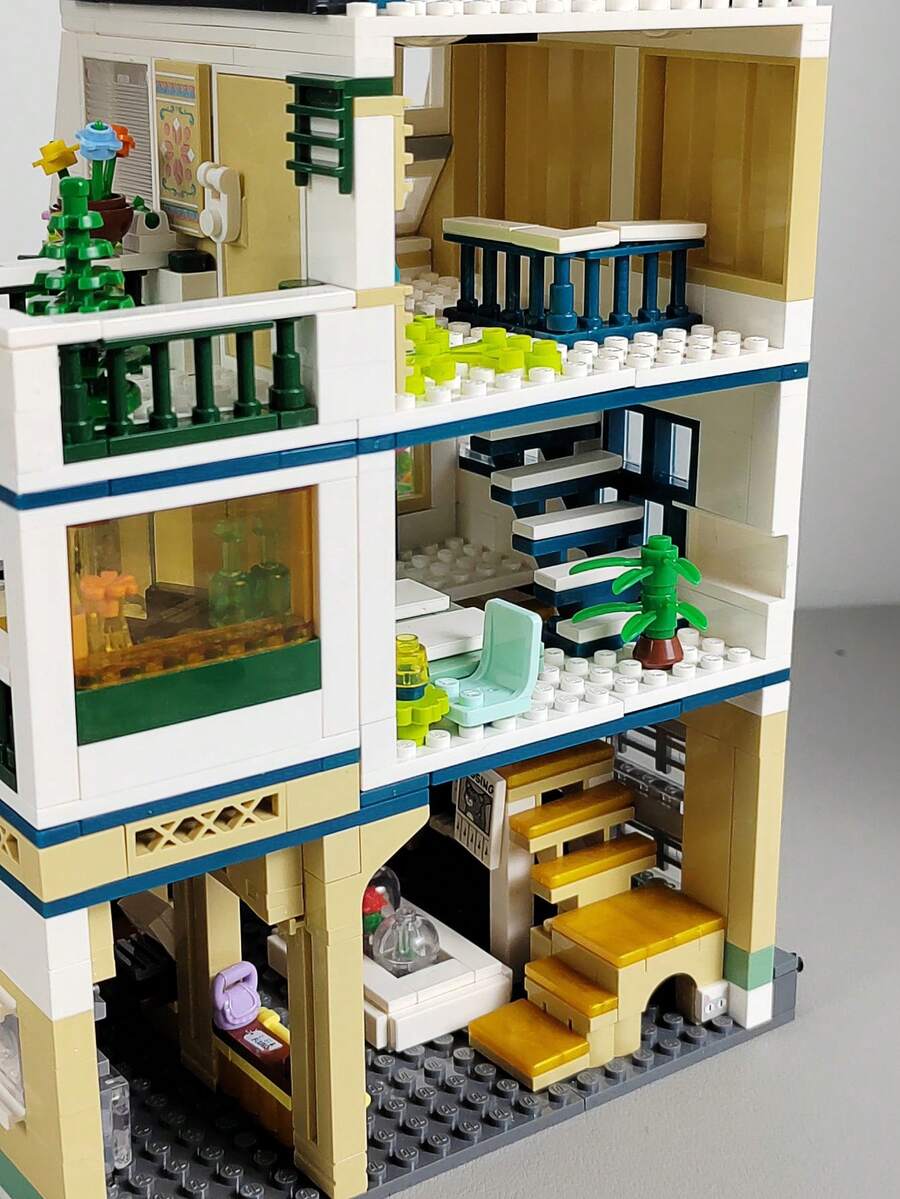 1 Adult Building Block Toy, Starry Night Block House, Block Castle ...