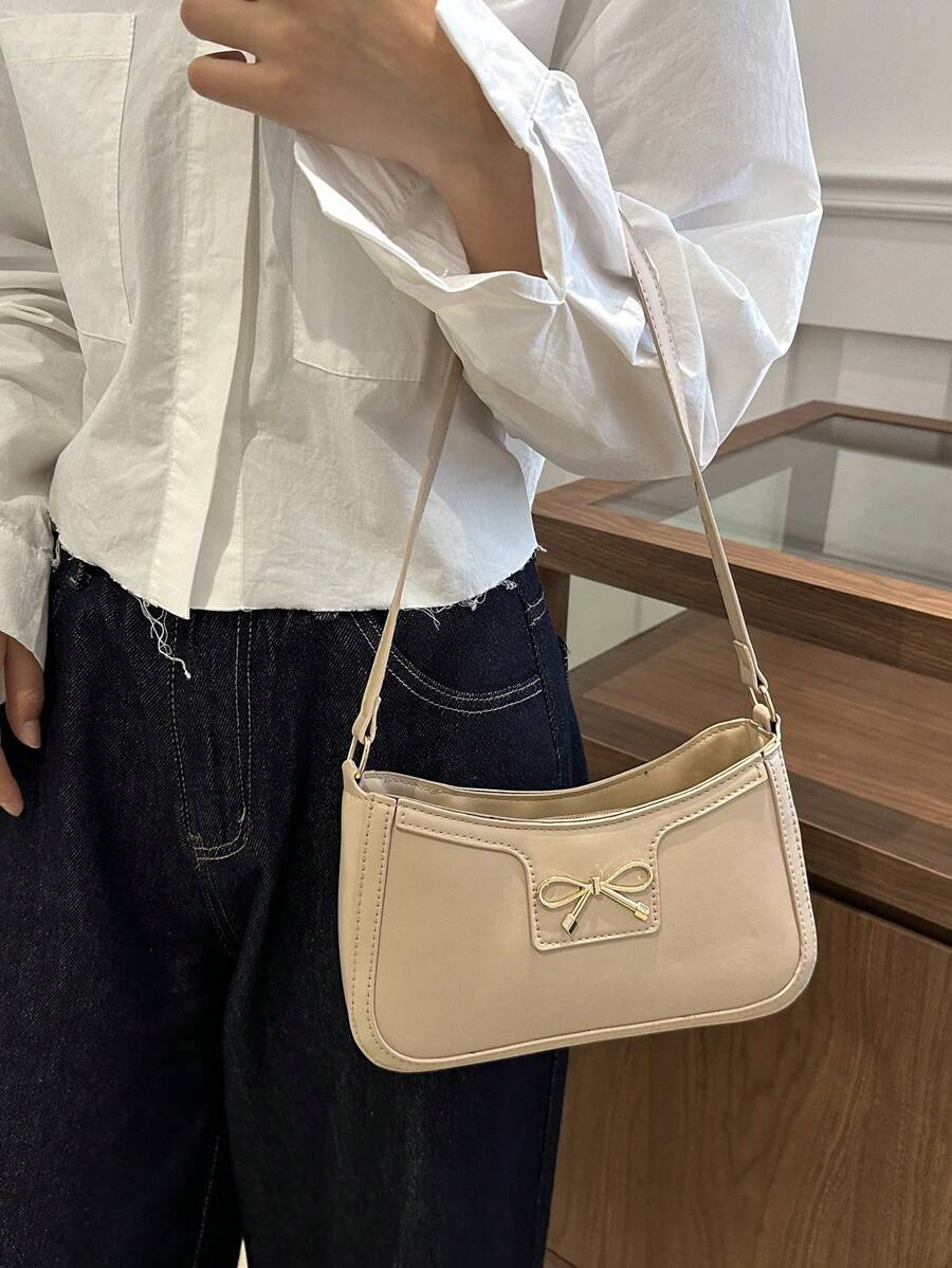 Elegant Crescent-Shaped Underarm Shoulder Bag For Women, Chic Casual ...